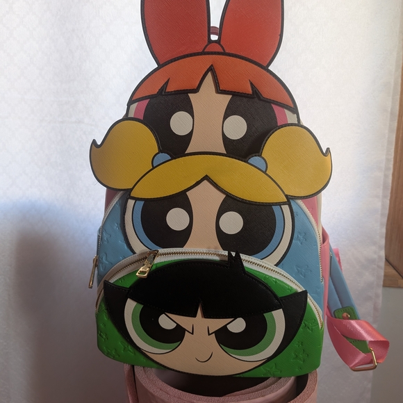 Loungefly | Bags | Loungefly Powerpuff Girls Backpack Red Yellow Blue ...